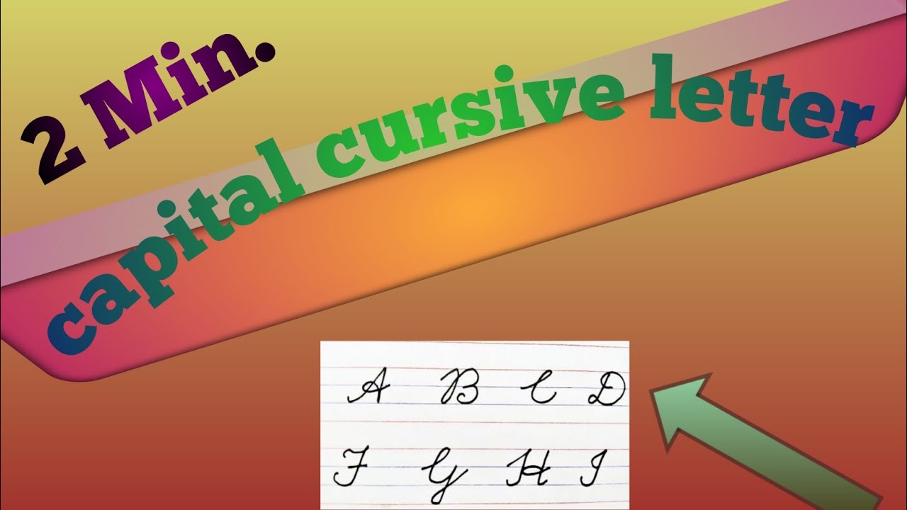 How to write english capital cursive l cursive abcd l letter abcd - YouTube