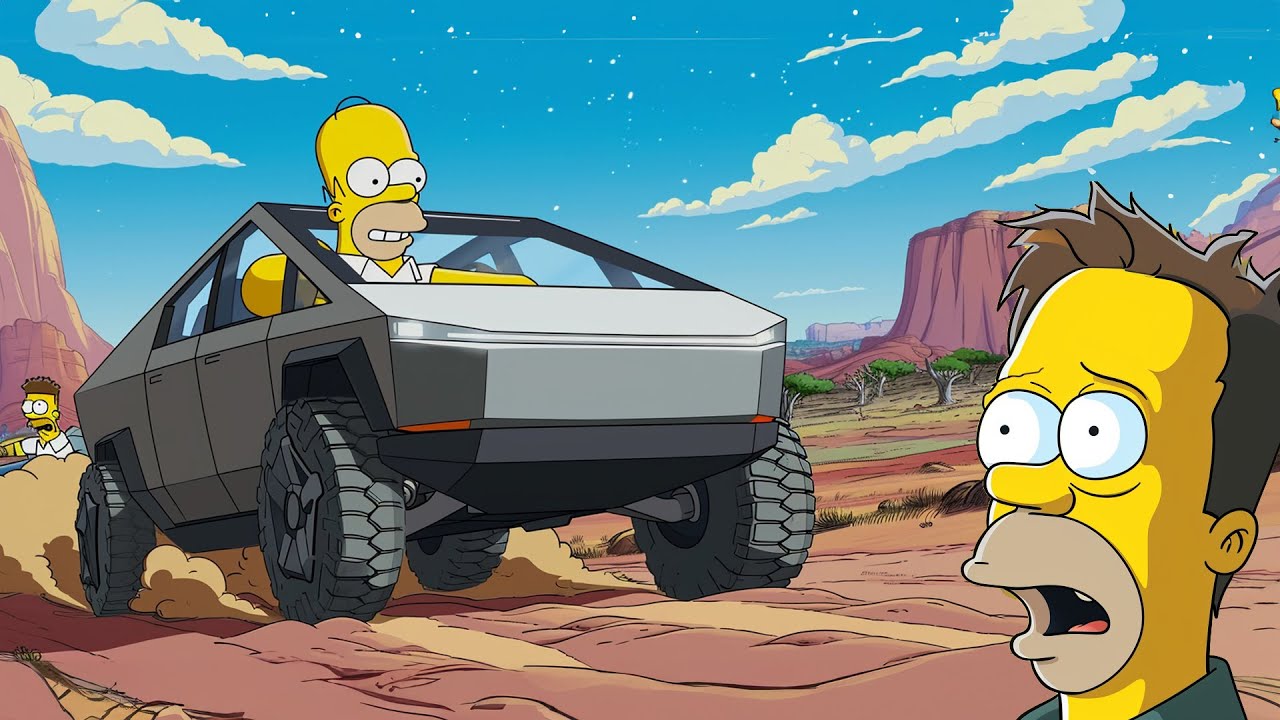 The Simpsons predict the Cybertruck - YouTube