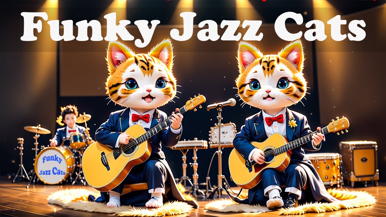 Funky Jazz Cats 🎷🐱 Groovy Beats & Timeless Jazz Vibes, Performed by a ...