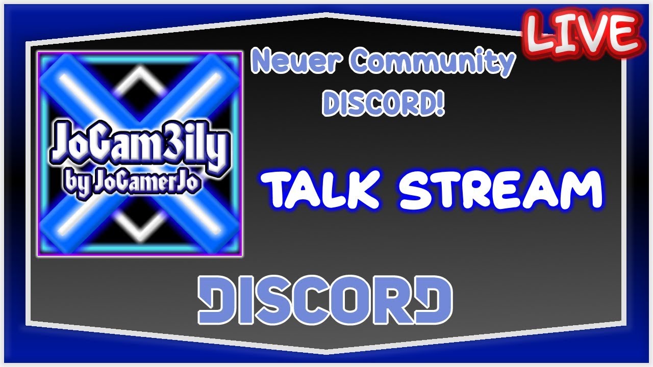 -Mit euch über Sachen reden + Community Discord erstellen- ~Talk Stream ...