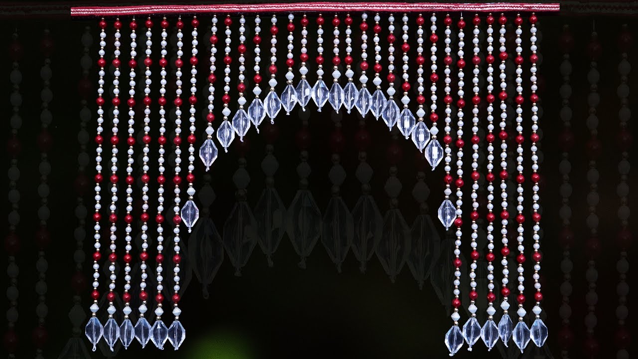 Amazing Pearl Toran Design || DIY handmade Door Hanging Toran Idea ...