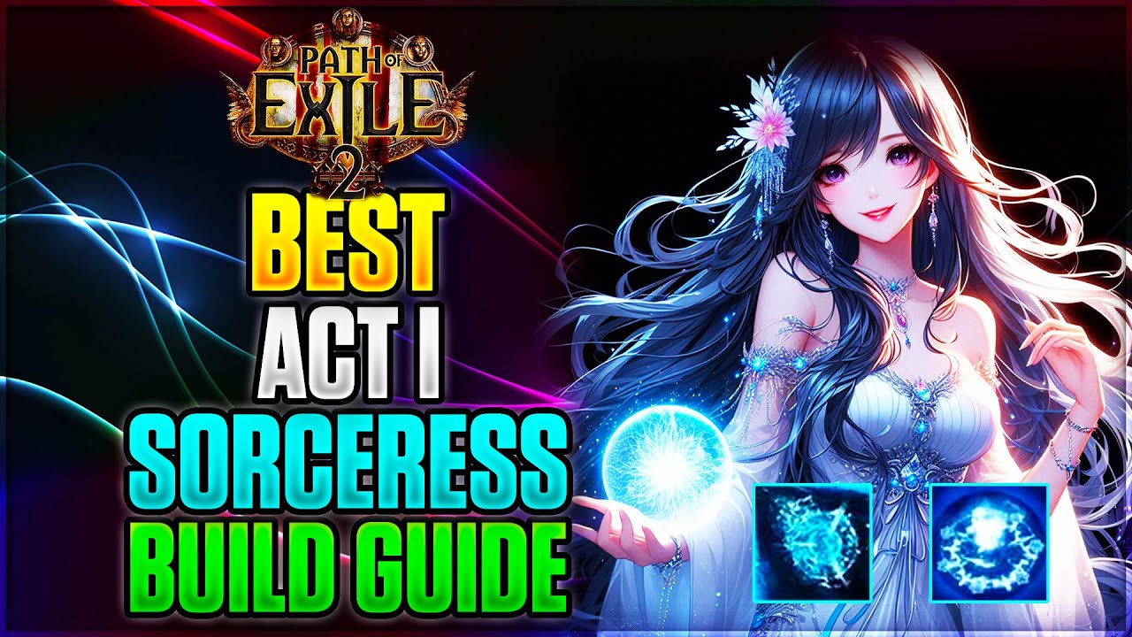 Best Act 1 Sorceress Build Guide | POE 2 - YouTube