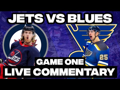 St. Louis Blues Vs Winnipeg Jets GAME ONE LIVE COMMENTARY | 2025 ...