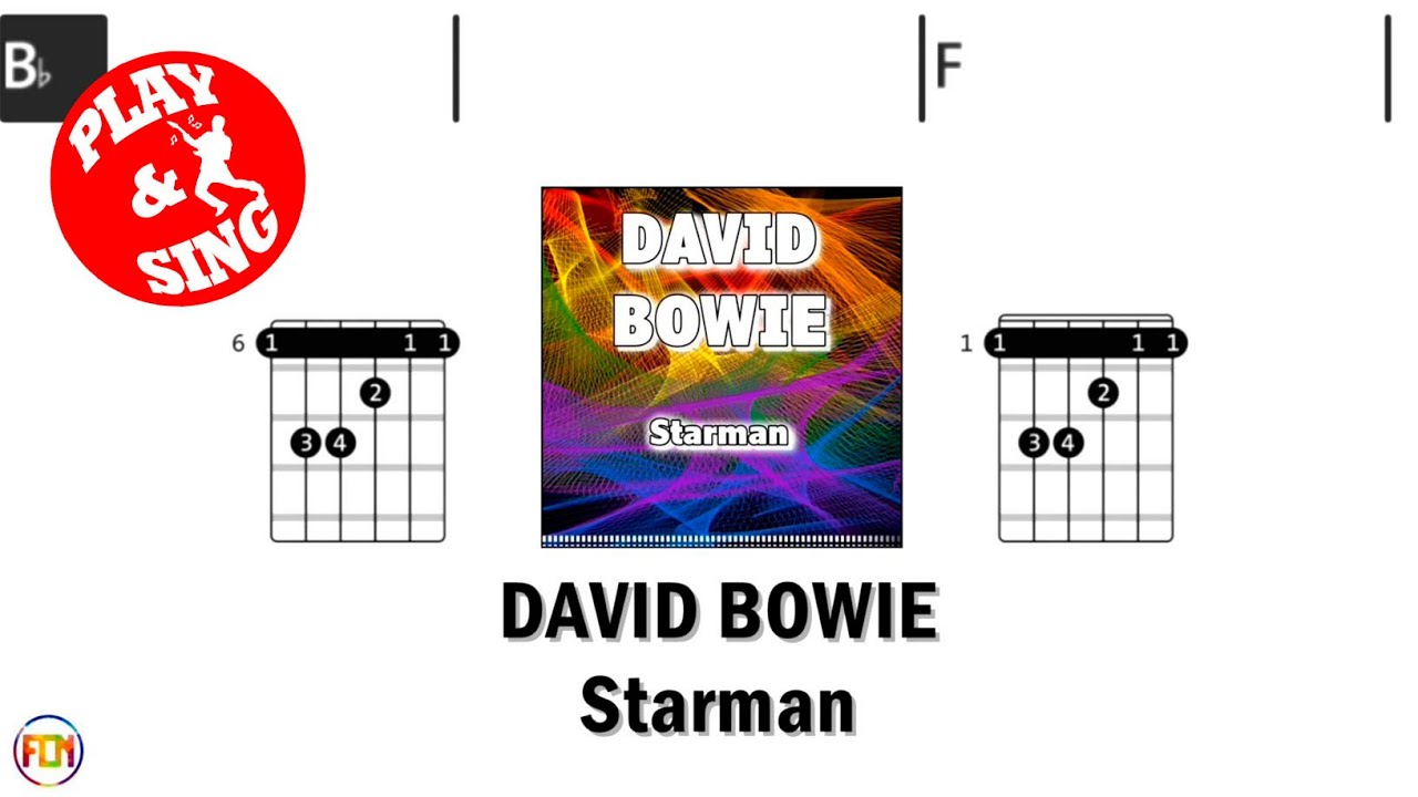 DAVID BOWIE Starman FCN GUITAR CHORDS & LYRICS - YouTube