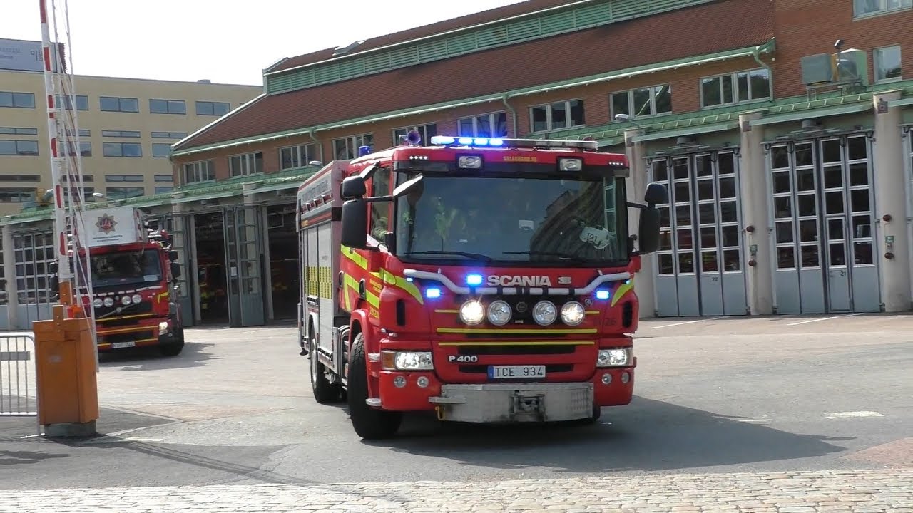Swedish emergency services responding (collection) - YouTube