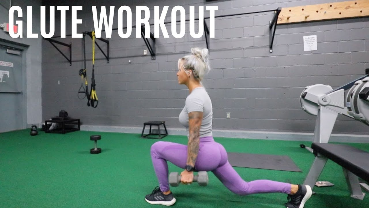 home glute workout - YouTube