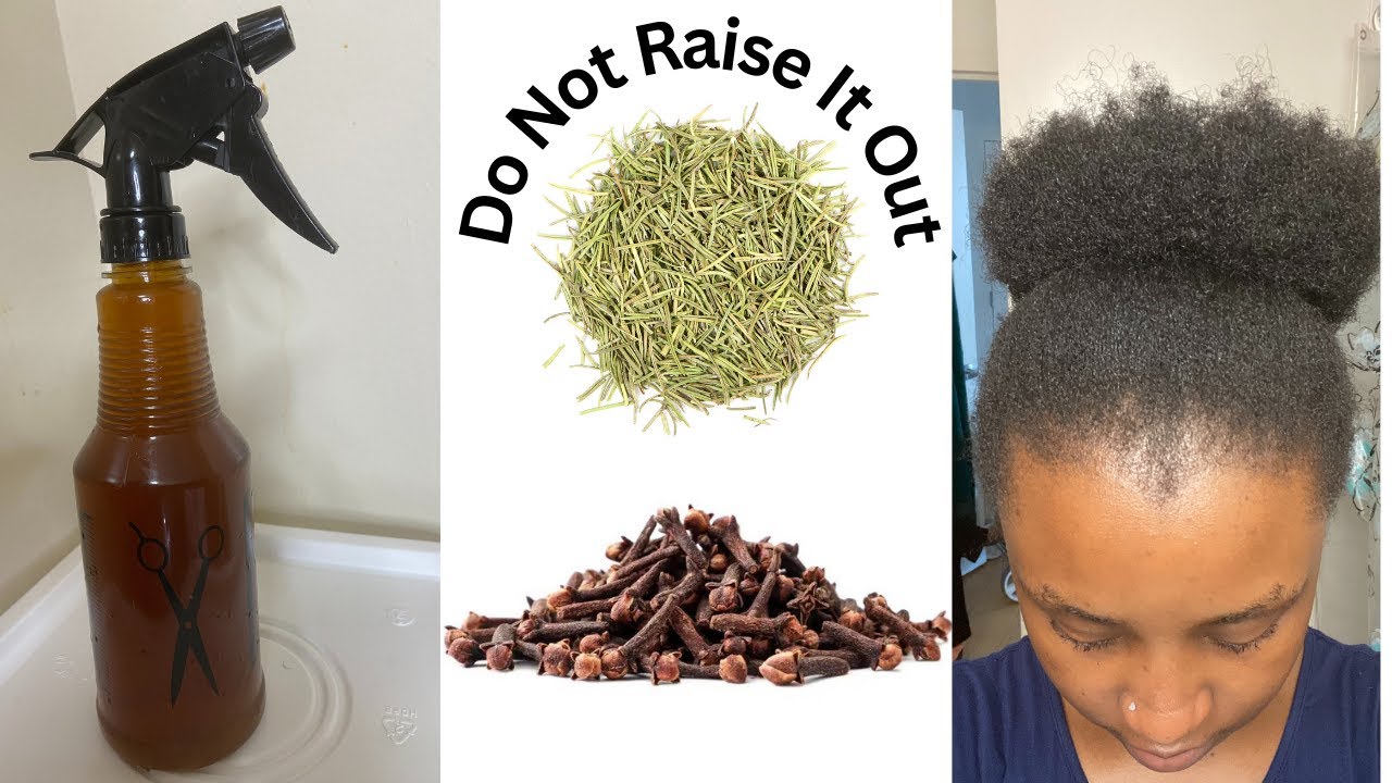how to make Rosemary and cloves leave-In water spray for fast Hair ...