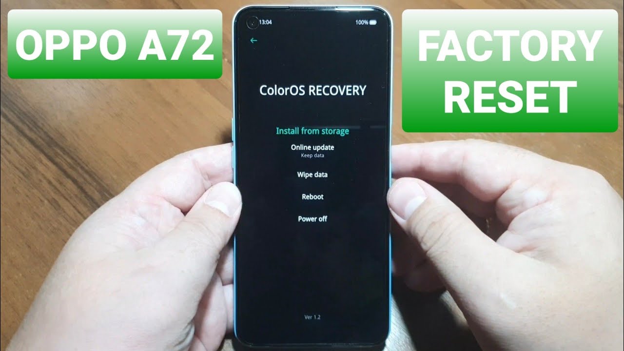 OPPO A72 CPH2067 factory reset / сброс до заводских настроек - YouTube
