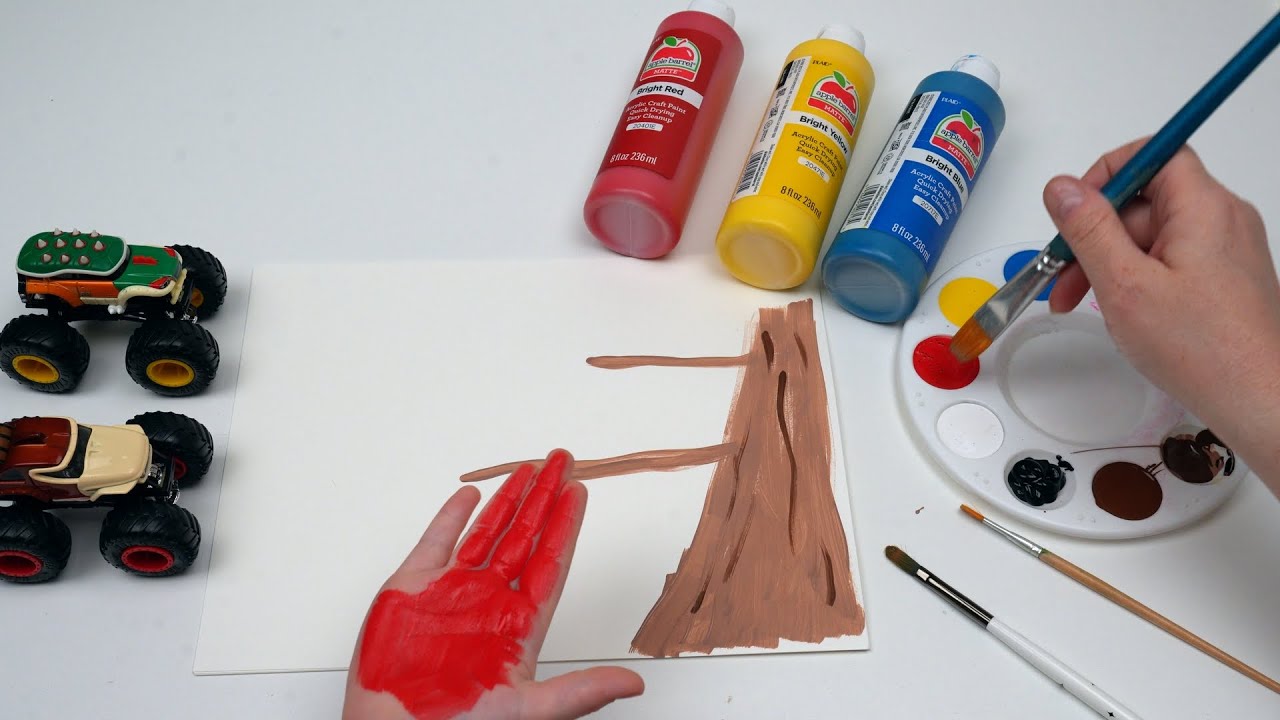 Best Kids Learn Colors and Color Mixing Video for Fun Craft Activity ...
