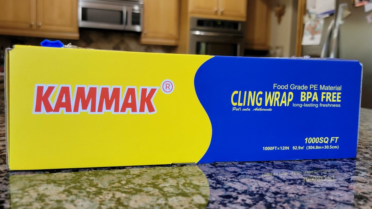KAMMAK Plastic Food Wrap with Slide Cutter pre-installed from Amazon ...