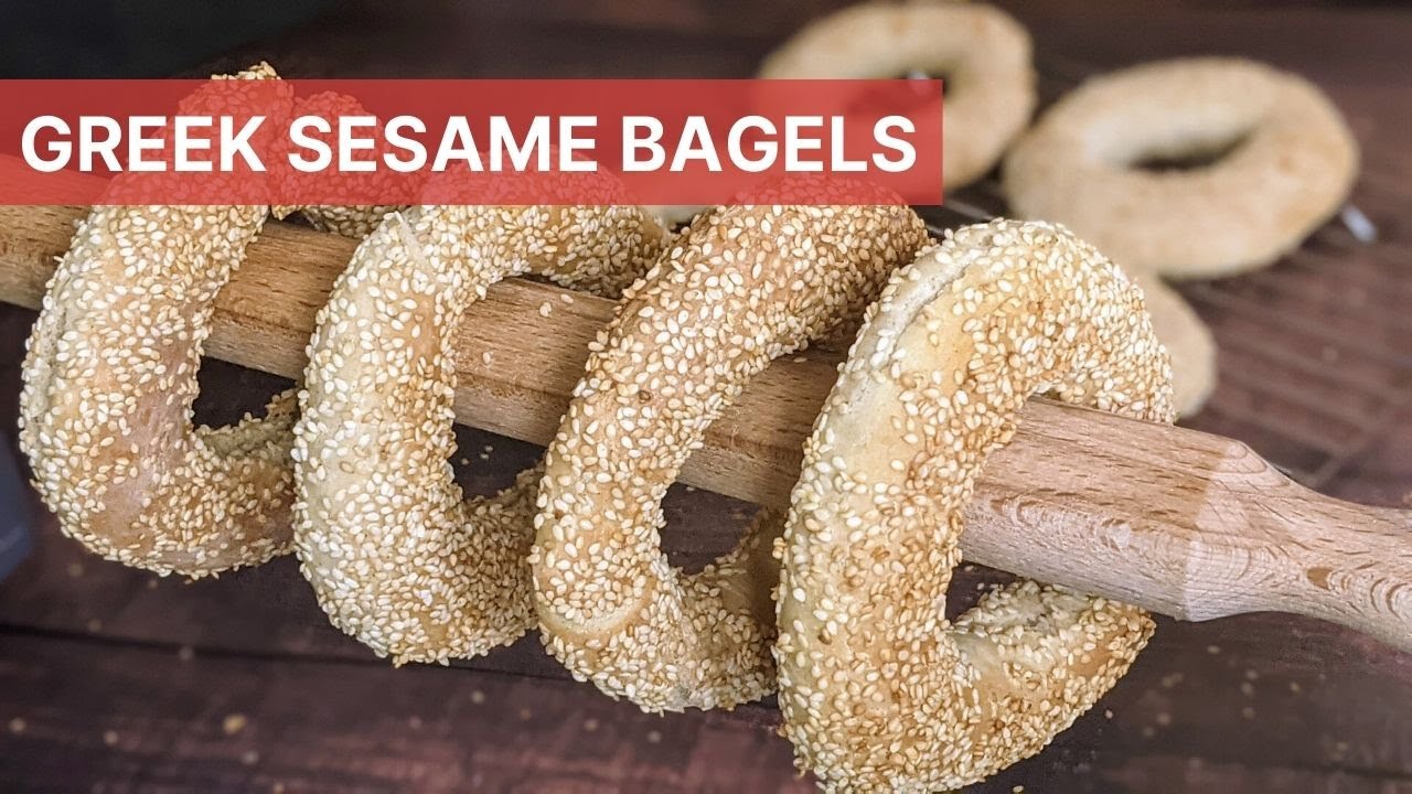 Greek Sesame Bagels Recipe - Greek Bread Rings (Koulouria Thessalonikis ...