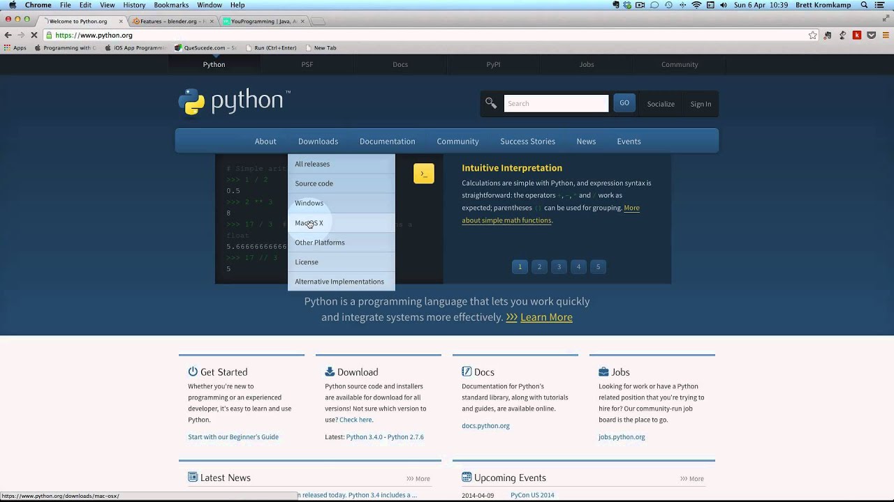 Python Programming Tutorial 1 Installing Python Youtube 9711