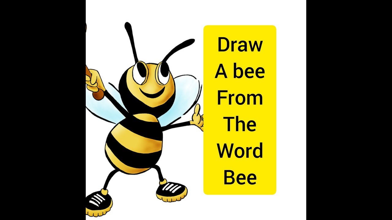 How to draw a bee step by step 🐝 - YouTube