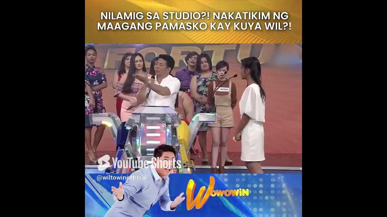 WOWOWIN: NILAMIG SA STUDIO?! NAKATIKIM NG MAAGANG PAMASKO KAY KUYA WIL! - YouTube