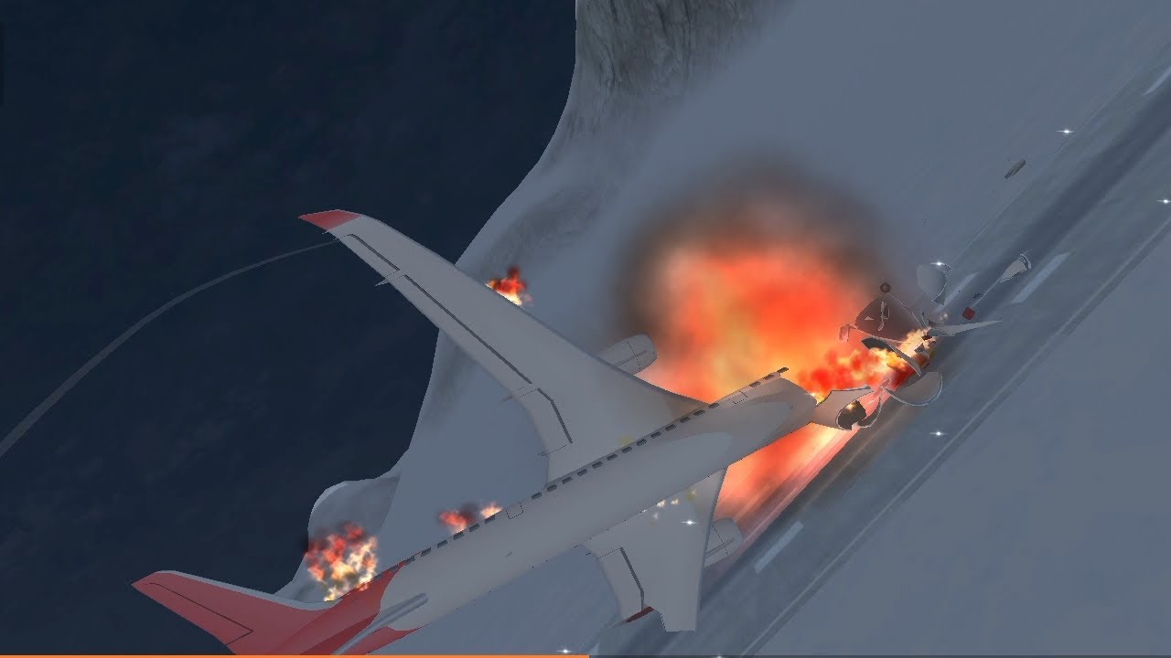 REALISTIC FLIGHT CRASH 😱 will it survive Game name plane crash flight ...