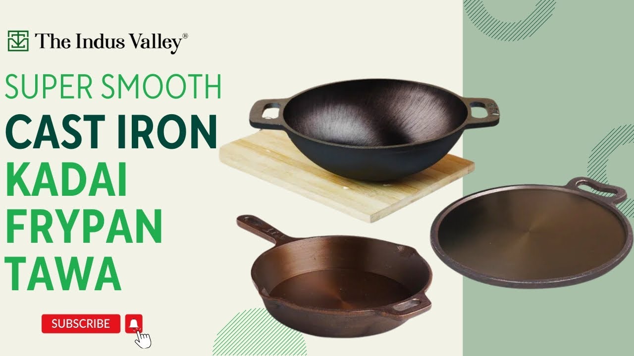 Best Cast Iron Cookware Set In India | Cast Iron Skillet + Kadai + Tawa ...