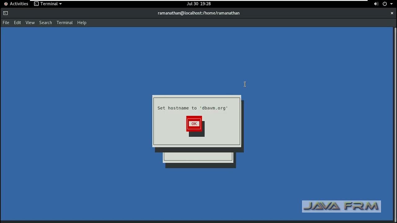 How to set or change static hostname using nmtui command in Oracle Linux 8 - YouTube
