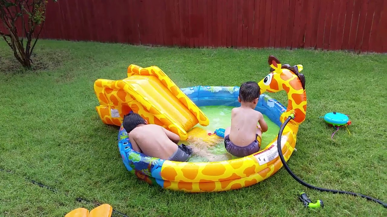 Small pool for kids - YouTube