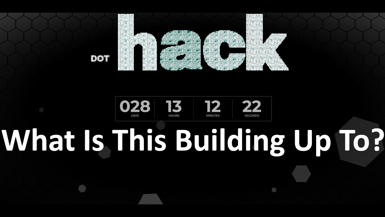 The Mystery of The .Hack Countdown Timer... What Could This Mean? - YouTube