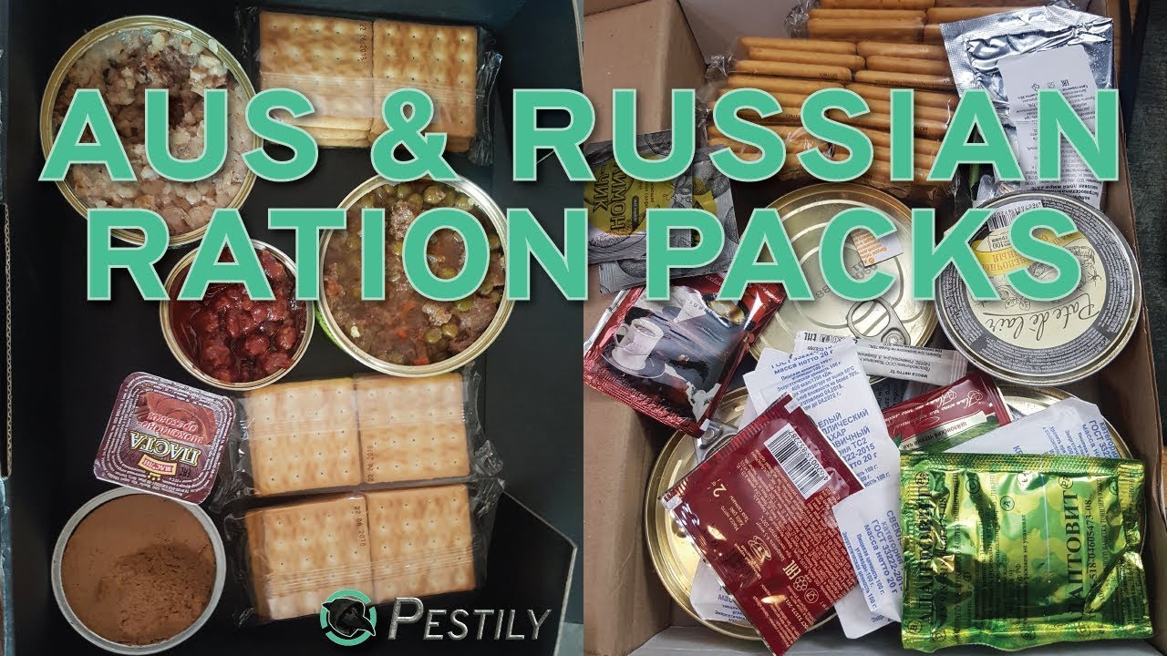 Russian and Australian Ration Pack / MRE - YouTube