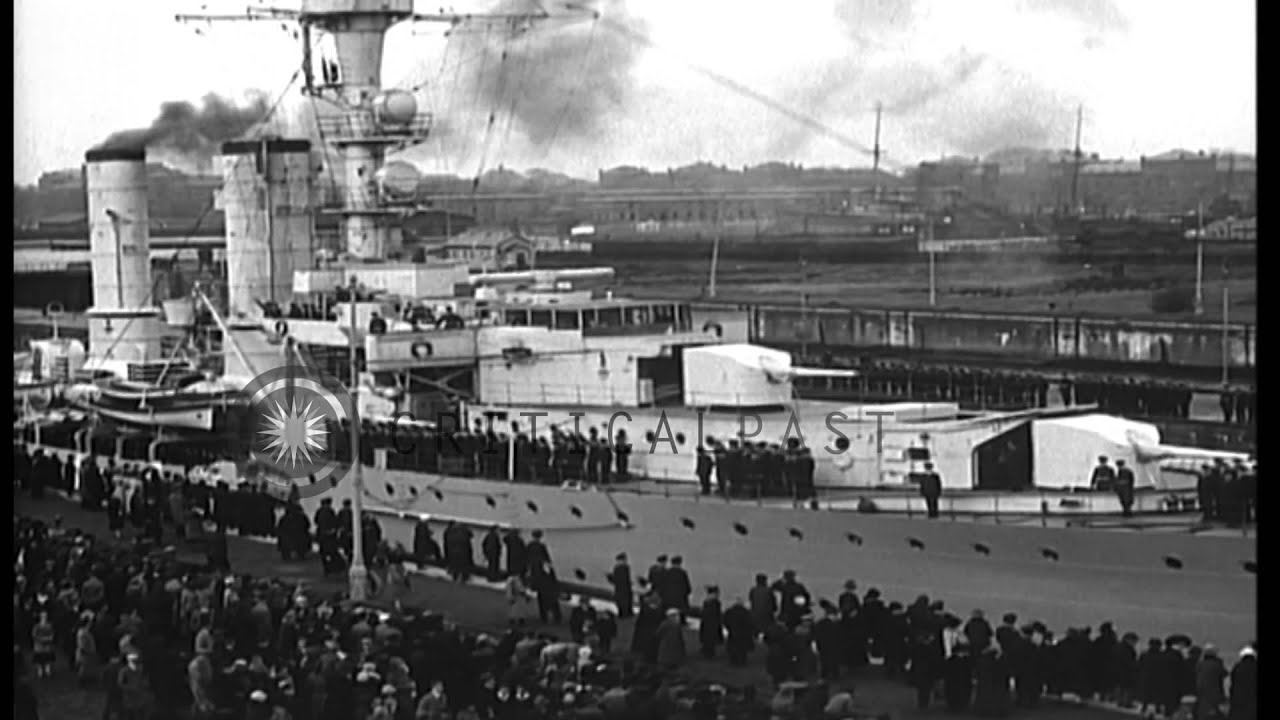 German Cruiser, SMS Emden, III, serving as a training ship, departs ...