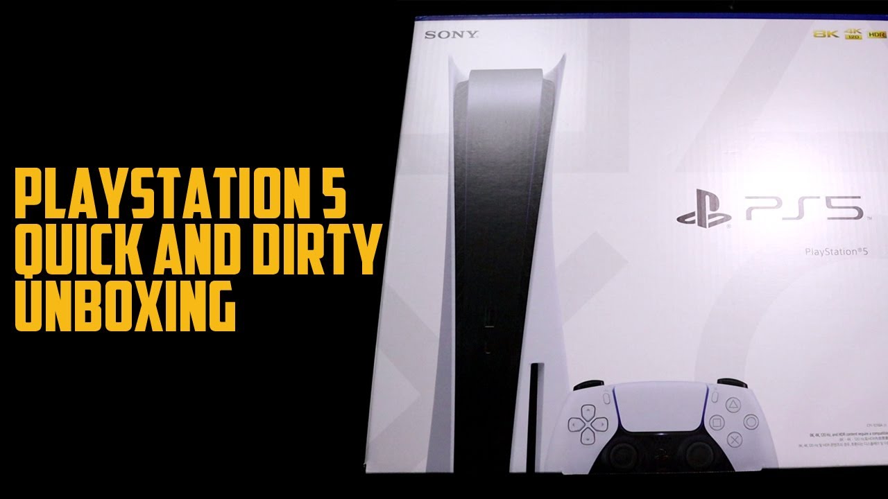 Quick and Dirty PlayStation 5 Unboxing - YouTube