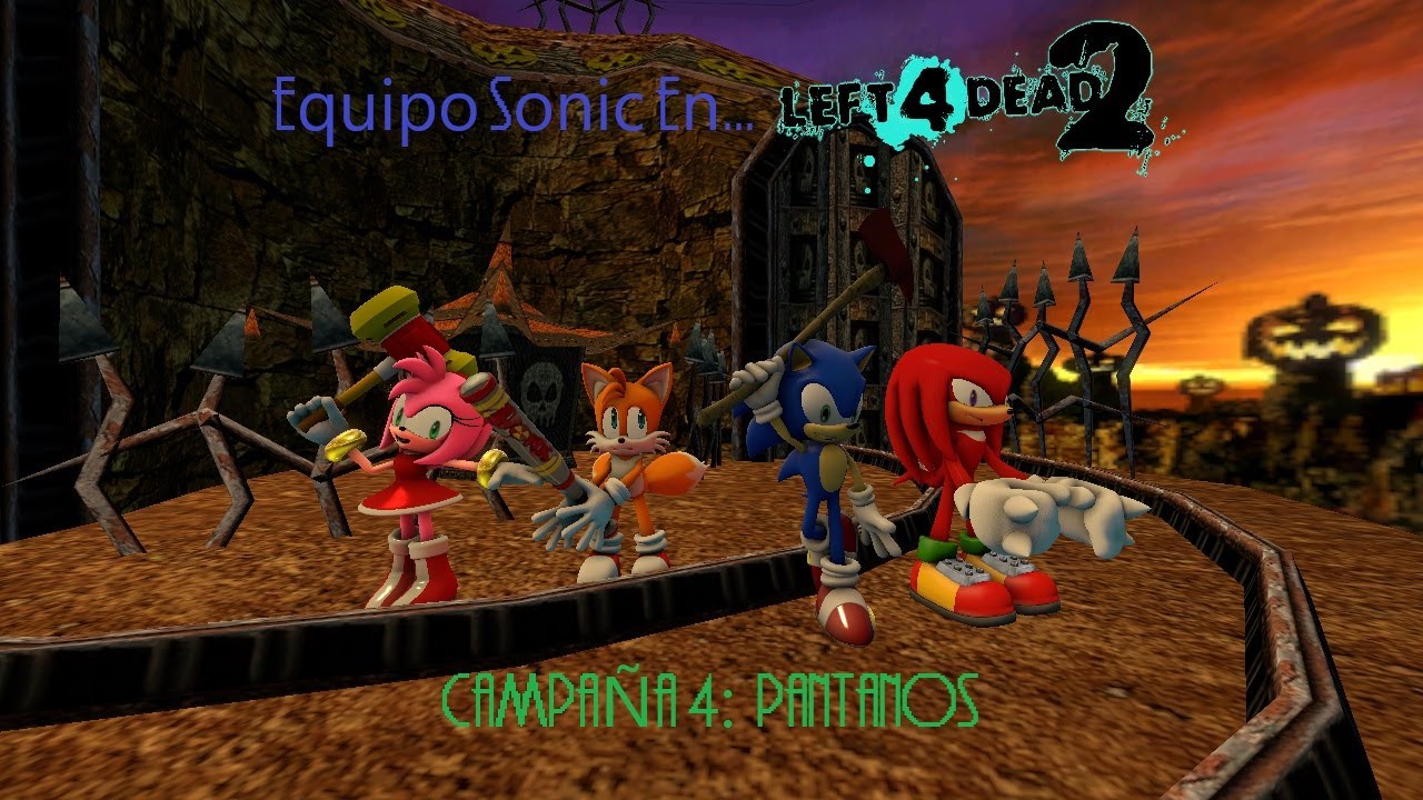 Left 4 Dead 2 (Pero Con Equipo Sonic) Campaña 4: Pantanos - YouTube