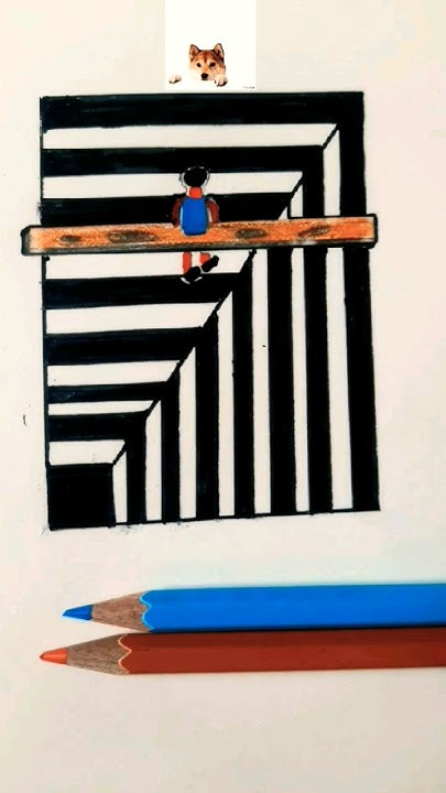 How To Draw 3D Optical Illusion Drawing?#3d #art #drawing #artist # ...