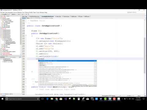 Remove Item From Choice or ComboBox in AWT Example - YouTube