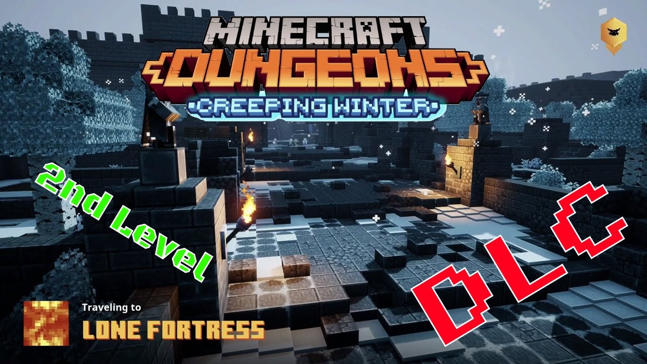 Minecraft Dungeons Creeping Winter DLC - Lone Fortress - Fight the ...