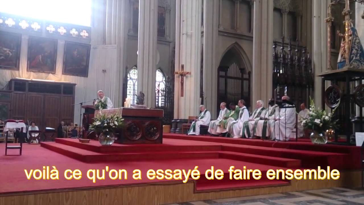 Départ d'abbé Philippe DEGAND - 2ième partie - YouTube