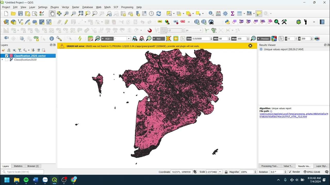[QGIS] Hướng dẫn tính diện tích ảnh Raster va Vector (Shapefile) - YouTube