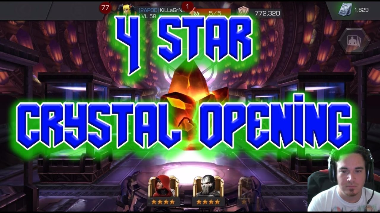 4 Star Hero Crystal Opening With another Dupe | Marvel Contest of ...