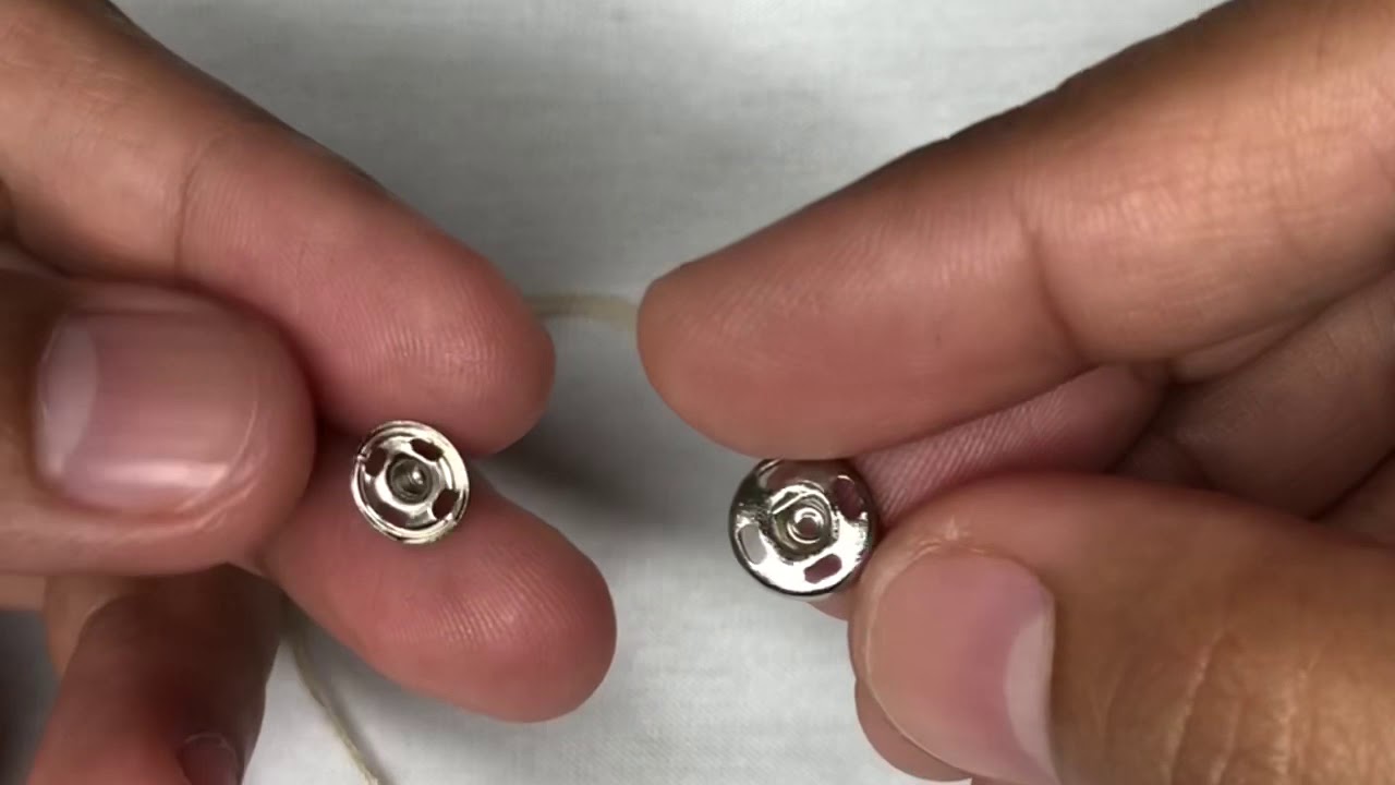 Cara Jahit Butang Tekan (TeT) @ Snap Button dengan cara paling mudah ...