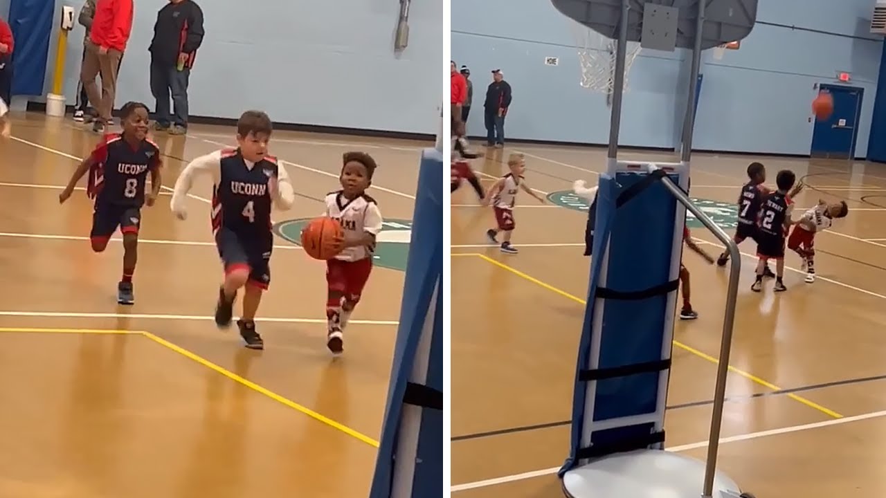 Little kid makes ridiculous basketball shot #shorts - YouTube