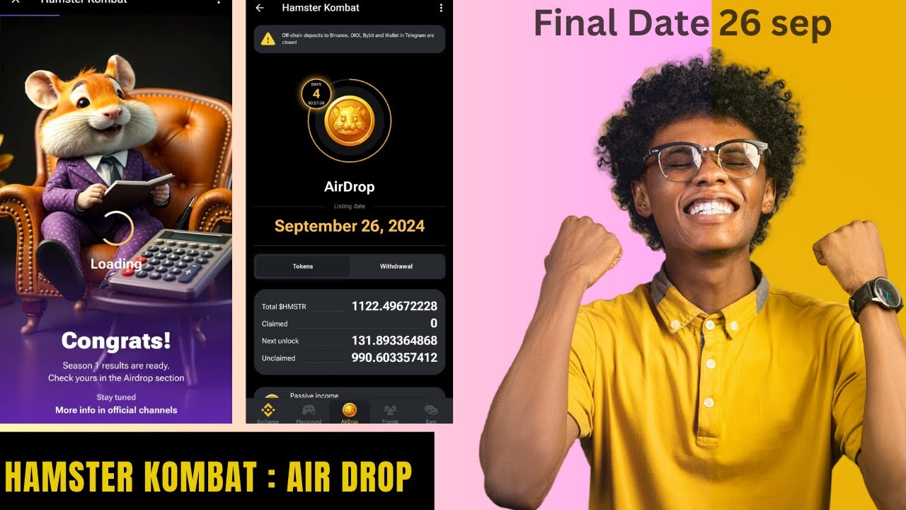 Hamster Kombat Air Drop | How to claim or withdraw Hamster Kombat Air ...