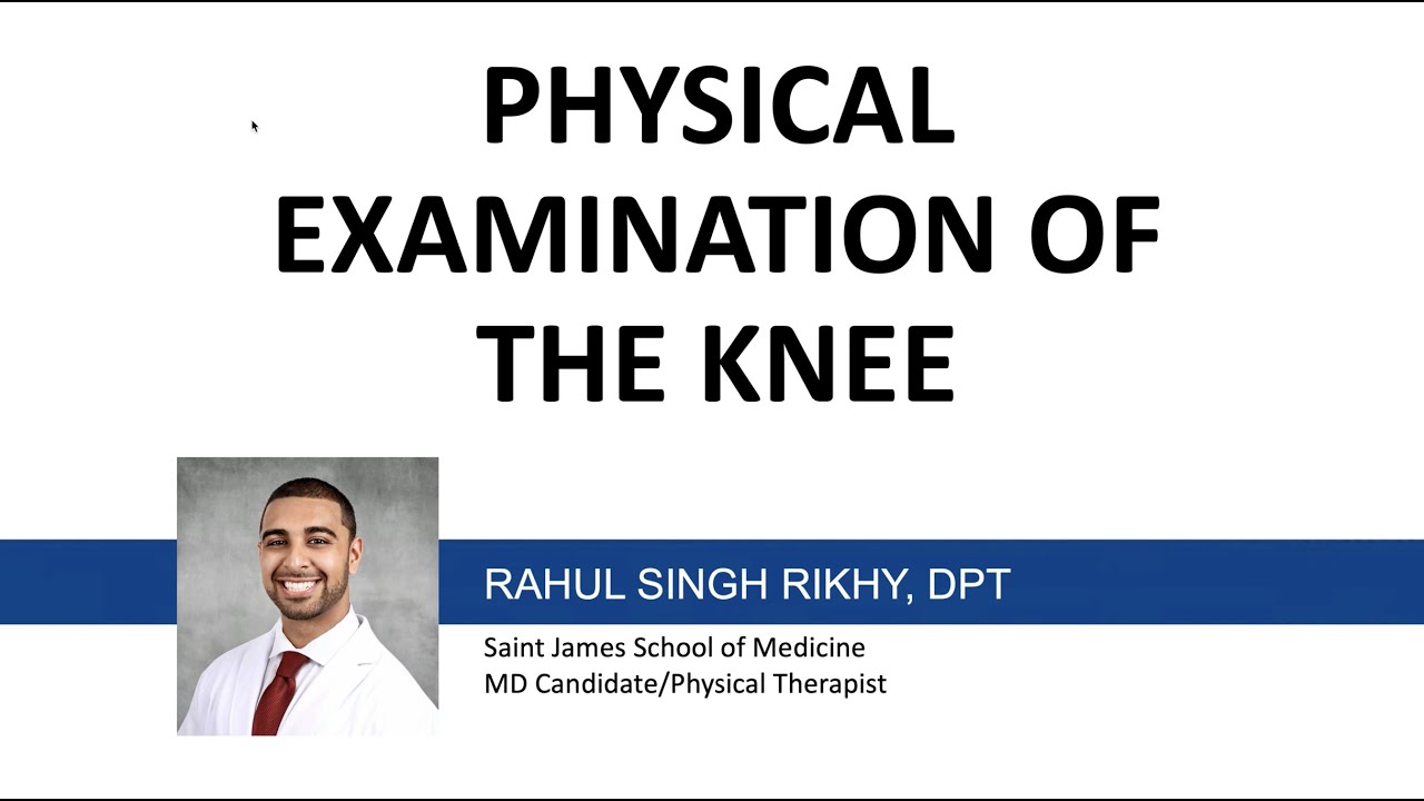 Physical Examination of the Knee-USMLE Rx tryout - YouTube