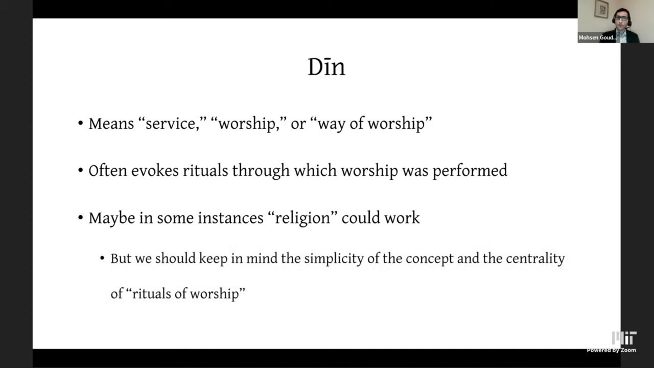 Rethinking the Meaning of din in the Qur’an, Mohsen Goudarzi - YouTube