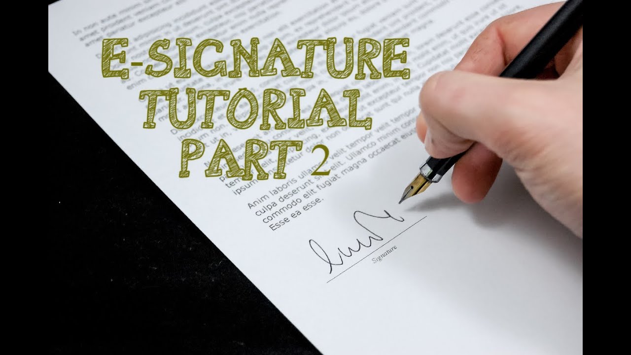 E-Signature Complete tutorials part 2(Tagalog) - YouTube