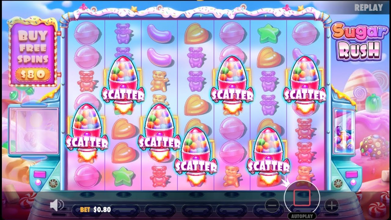 7 SCATTER SUGAR RUSH PAYS HUGE!!! - YouTube
