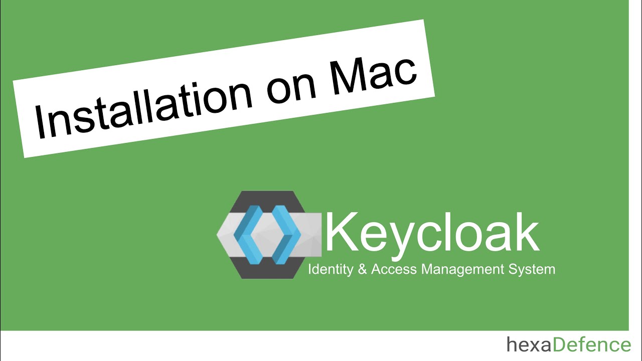 Keycloak Installation On Mac Youtube