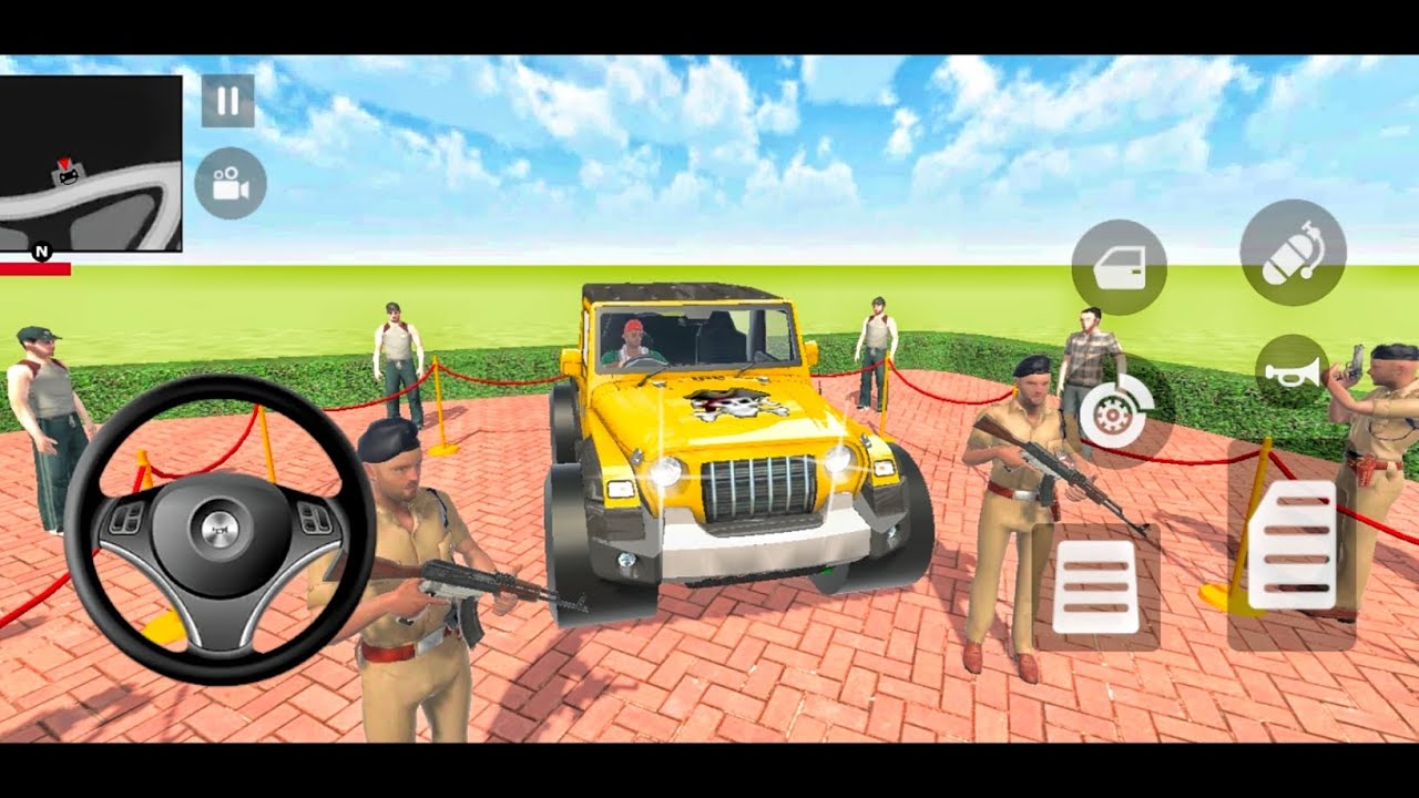 Purchase New Golden Thar in Car Showroom | Mahindra Thar drive game ...