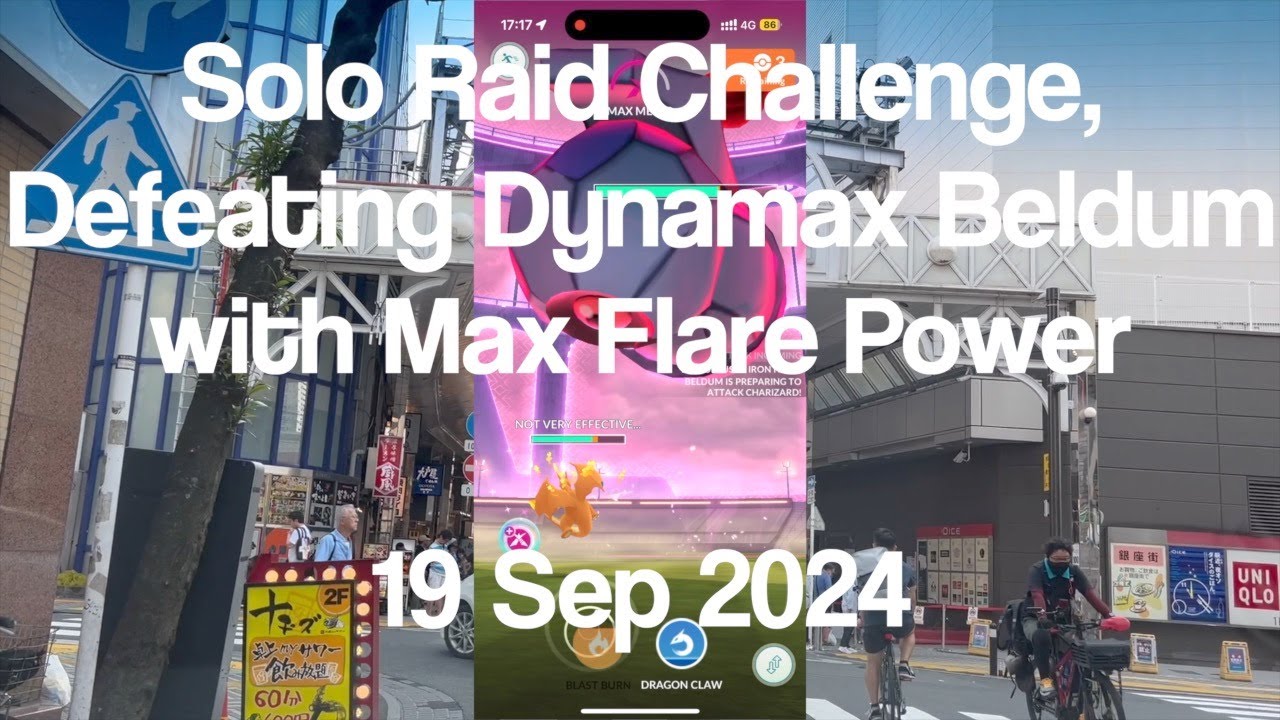 Solo Raid Challenge, Defeating Dynamax Beldum with Max Flare Power ...
