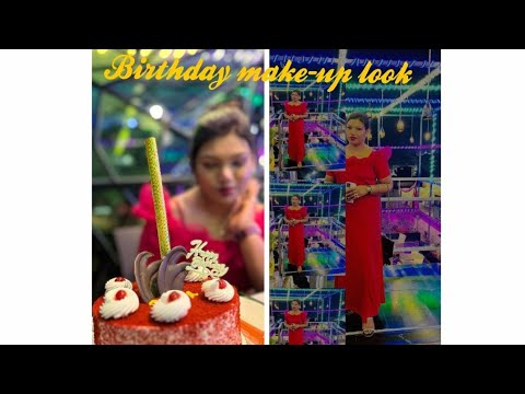 Birthday make-up look// pink gown make-up look// Easy make-up tutorial ...