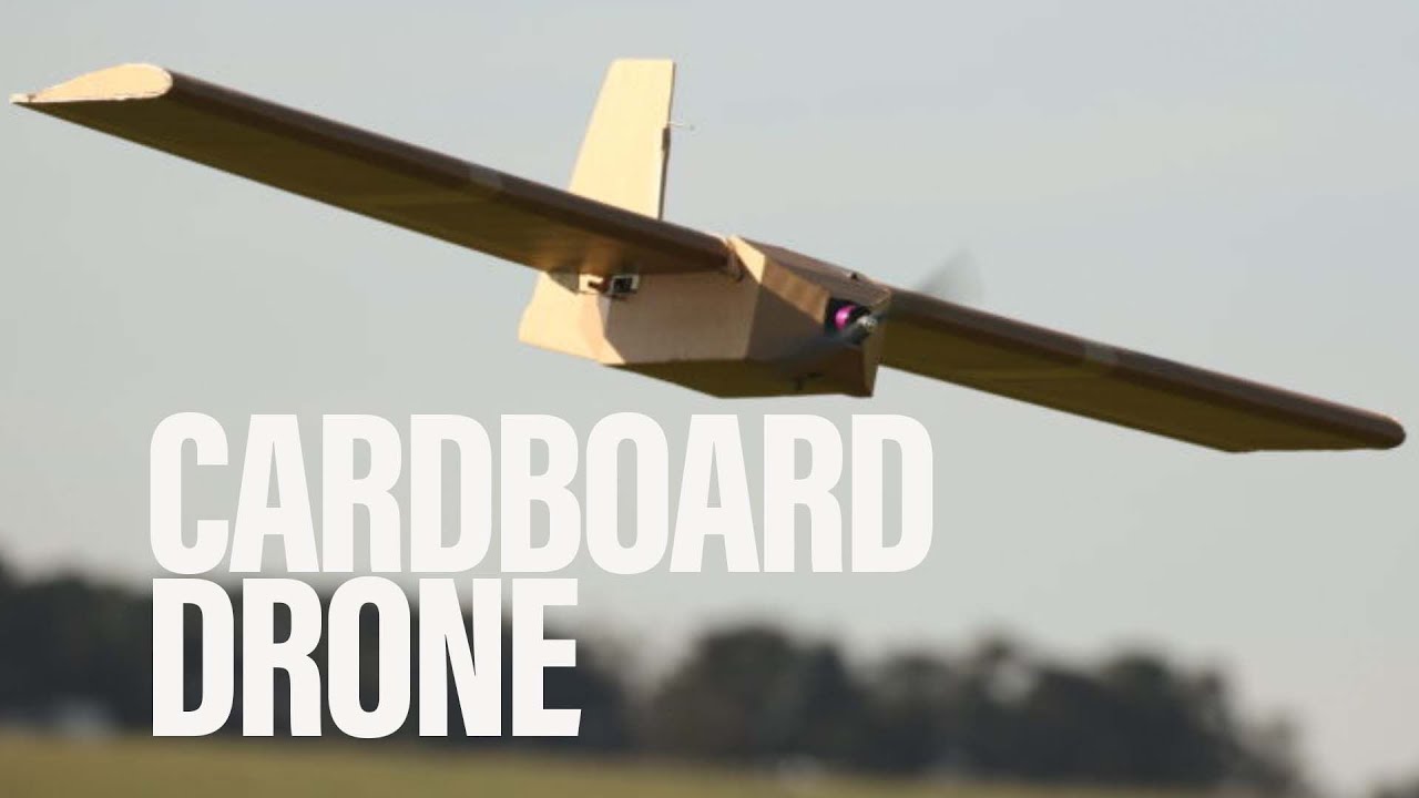 Check out the military drone made of cardboard and rubber bands - YouTube