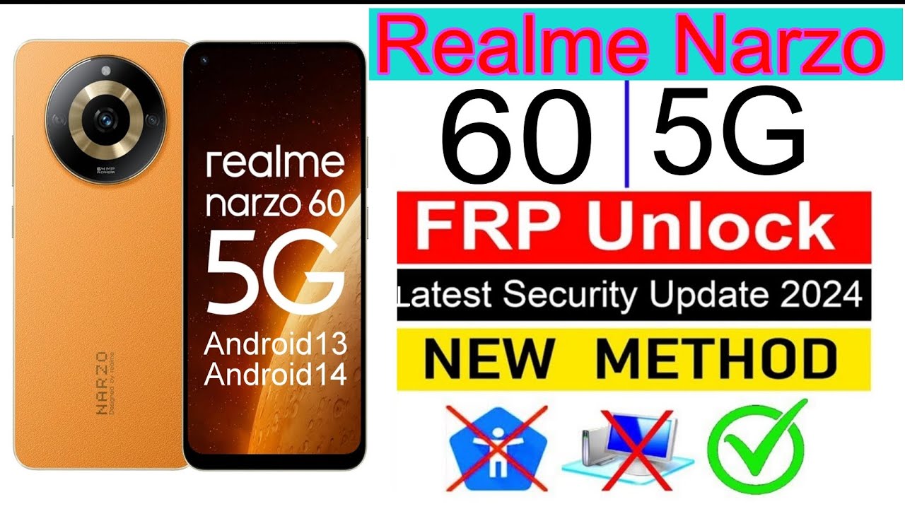 Realme Narzo 60 5g Frp Unlock | Rmx3750 Frp Bypass | Android 13 / 14 ...