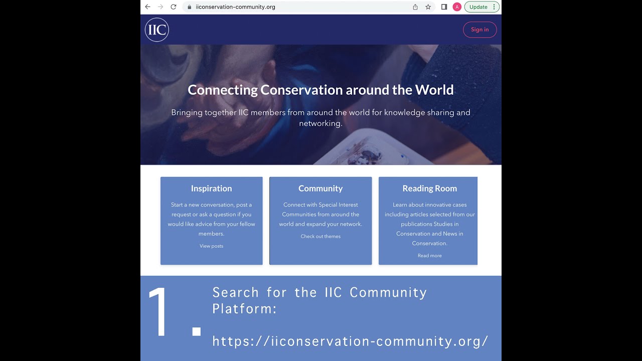 IIC Community Platform tour - YouTube