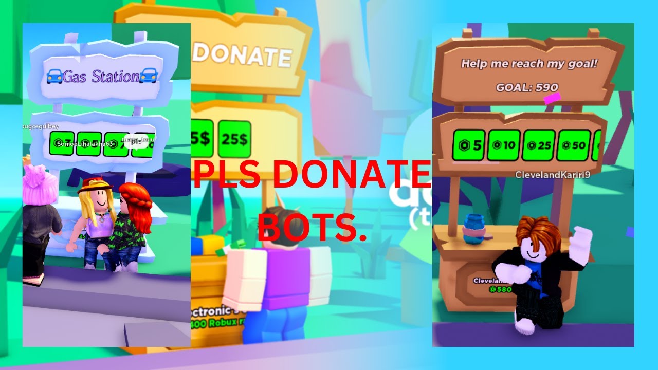 pls donate BOTS. what happens if you donate to them? - YouTube
