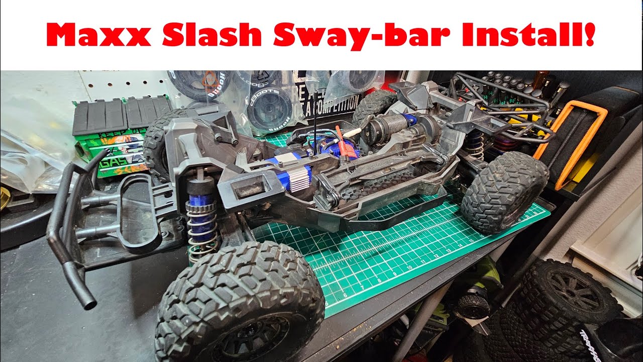 Maxx Slash Swaybar Install & Gear Change - YouTube