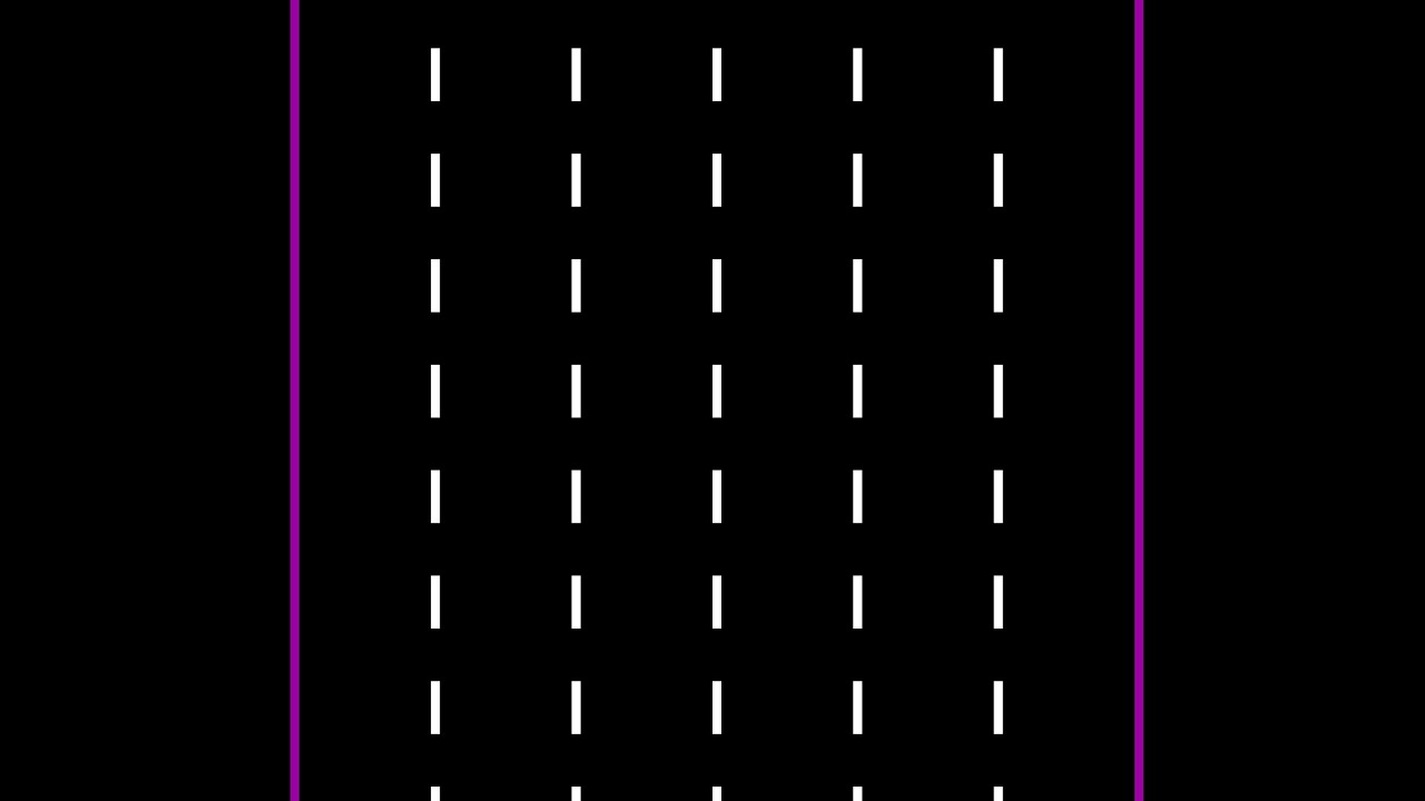 ROAD.BAS - GW-BASIC, 2D overhead road animation via palette - YouTube